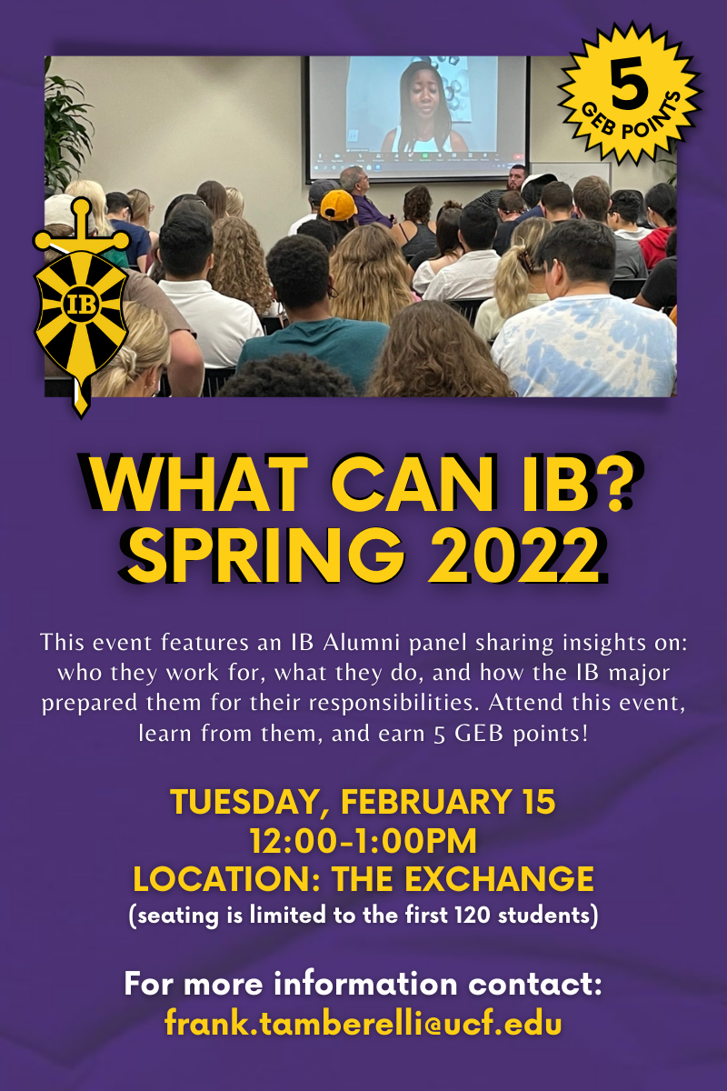 Soon: “What Can IB?” Spring 2022 – Integrated Business Blog